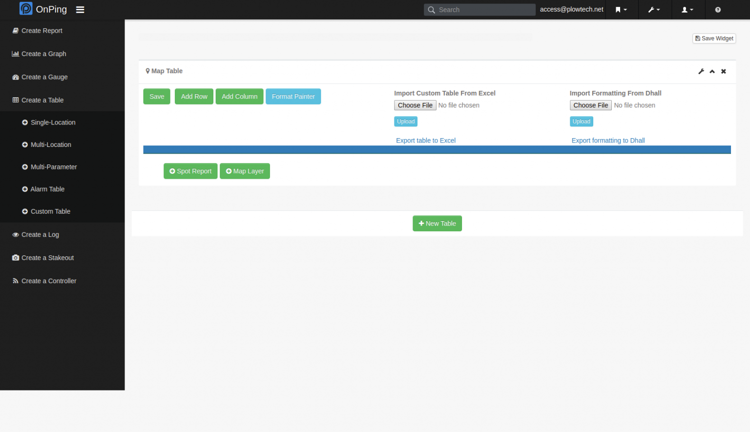 Create a Map Layer with a Custom Table - OnPing Automation Platform