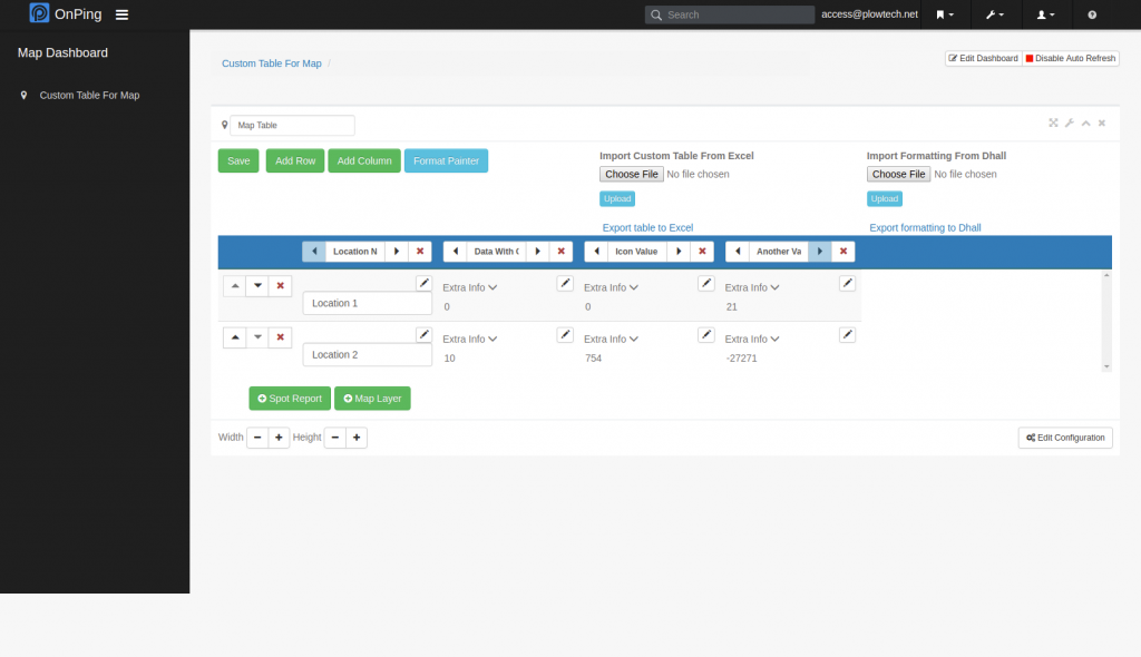 Create a Map Layer with a Custom Table – OnPing Automation Platform