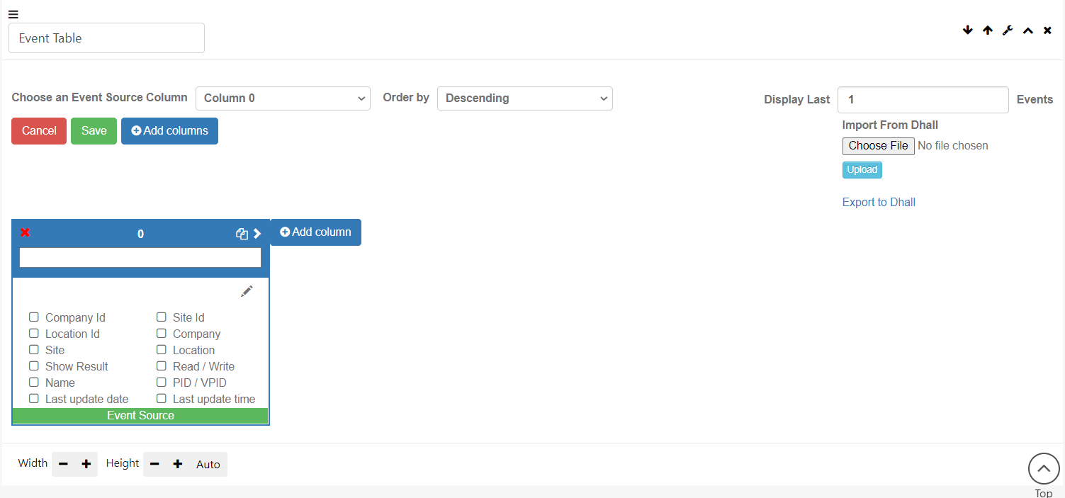 Tables in OnPing – OnPing Automation Platform