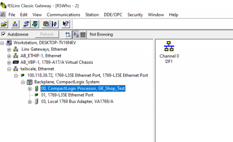 Using LAS-proxy and Tailscale To Connect To an RSLinx Device – OnPing Automation Platform